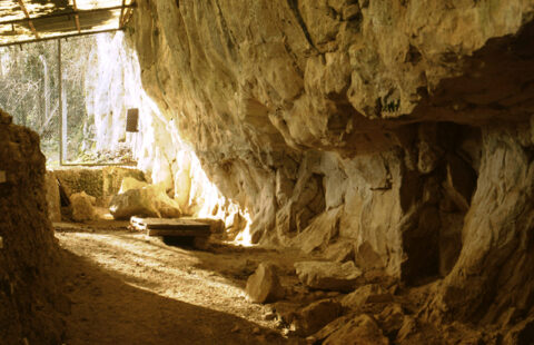 Le Roc-aux Sorciers, un abri sous roche paléolithique avec des gravures ...